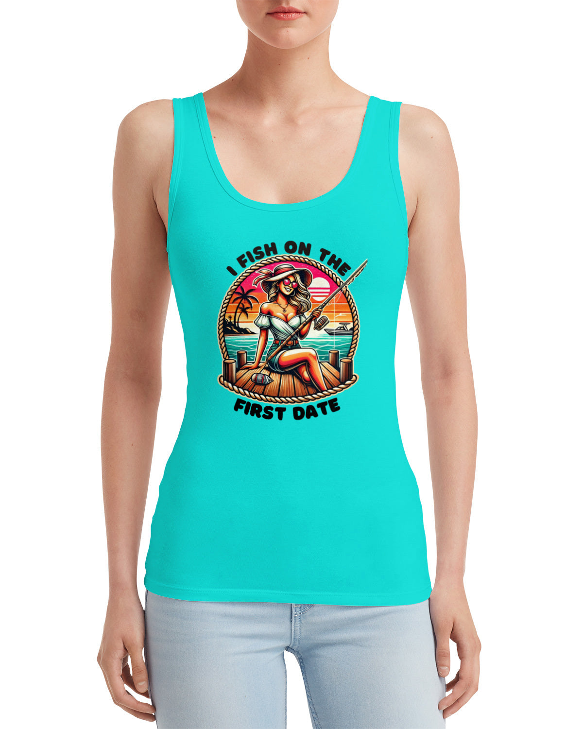 Fish on the First Date Tank – Rods Reels and Heels